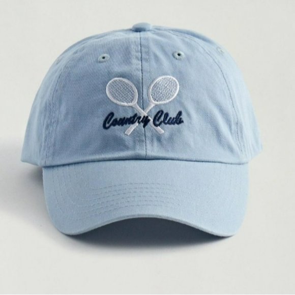 Urban Outfitters | Accessories | New Urban Outfitters Blue Baseball Cap Country Club Washed Dad ...